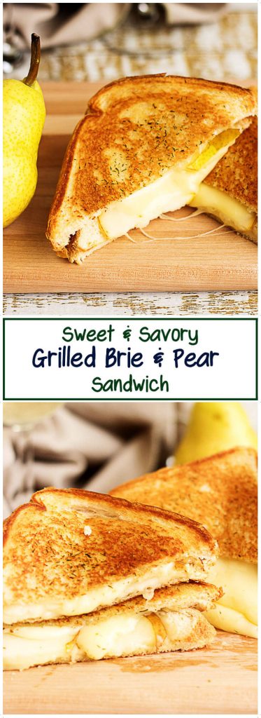 Sweet and Savory Grilled Brie and Pear Sandwich – Berly's Kitchen
