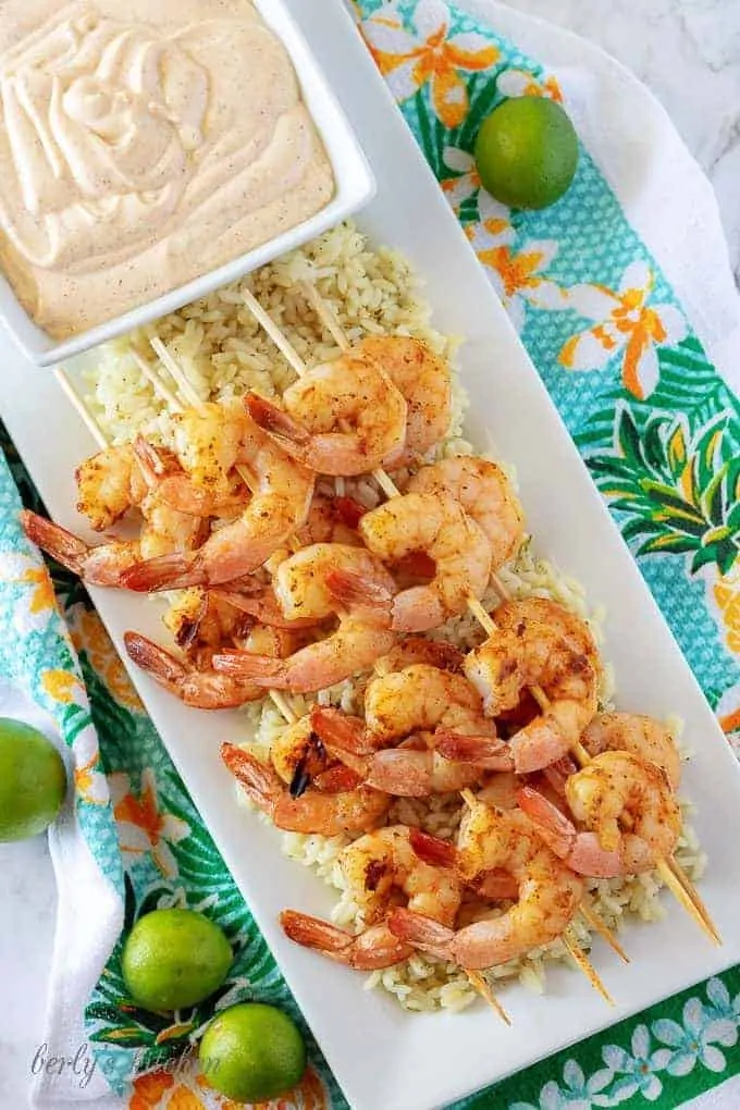 Grilled Shrimp with Key Lime Aioli