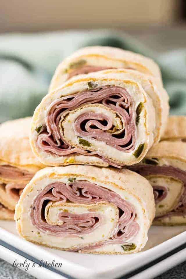 Ham Cream Cheese Pinwheels Recipe