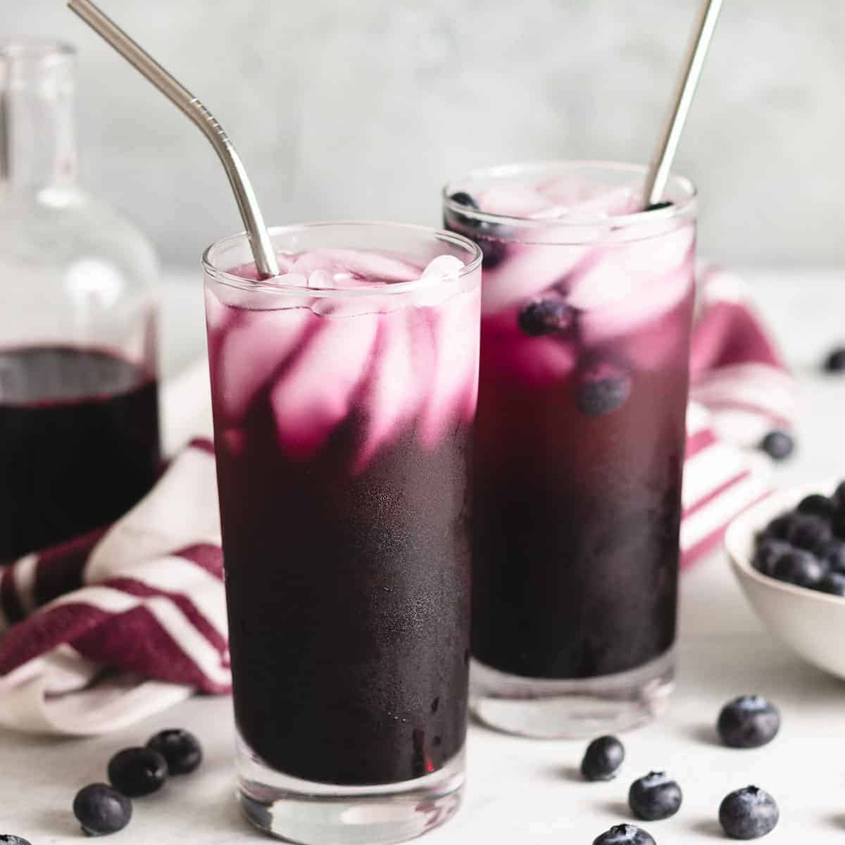 Homemade Blueberry Soda Recipe