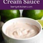 Simple Chipotle Cream Sauce | Berly's Kitchen