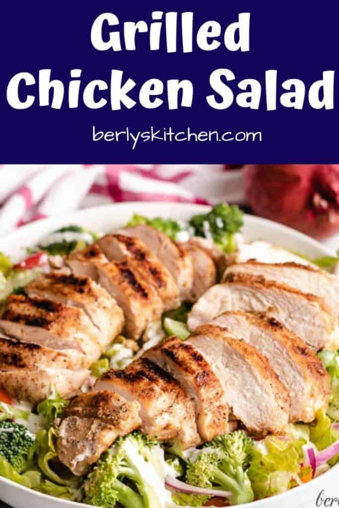 Grilled Chicken Salad With Toppings | Berly's Kitchen