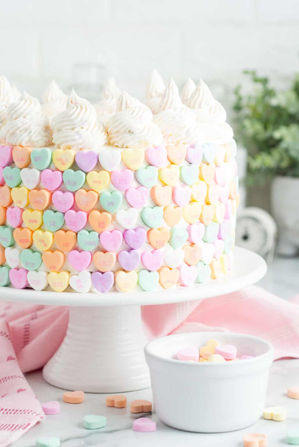 Conversation Heart Cake