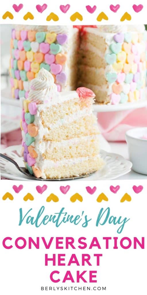 Conversation Heart Cake – Berly's Kitchen