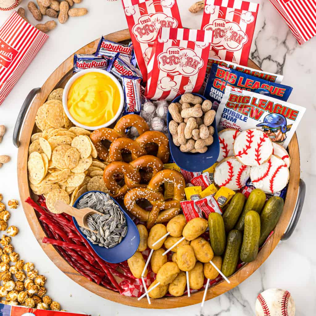 Baseball Snack Board