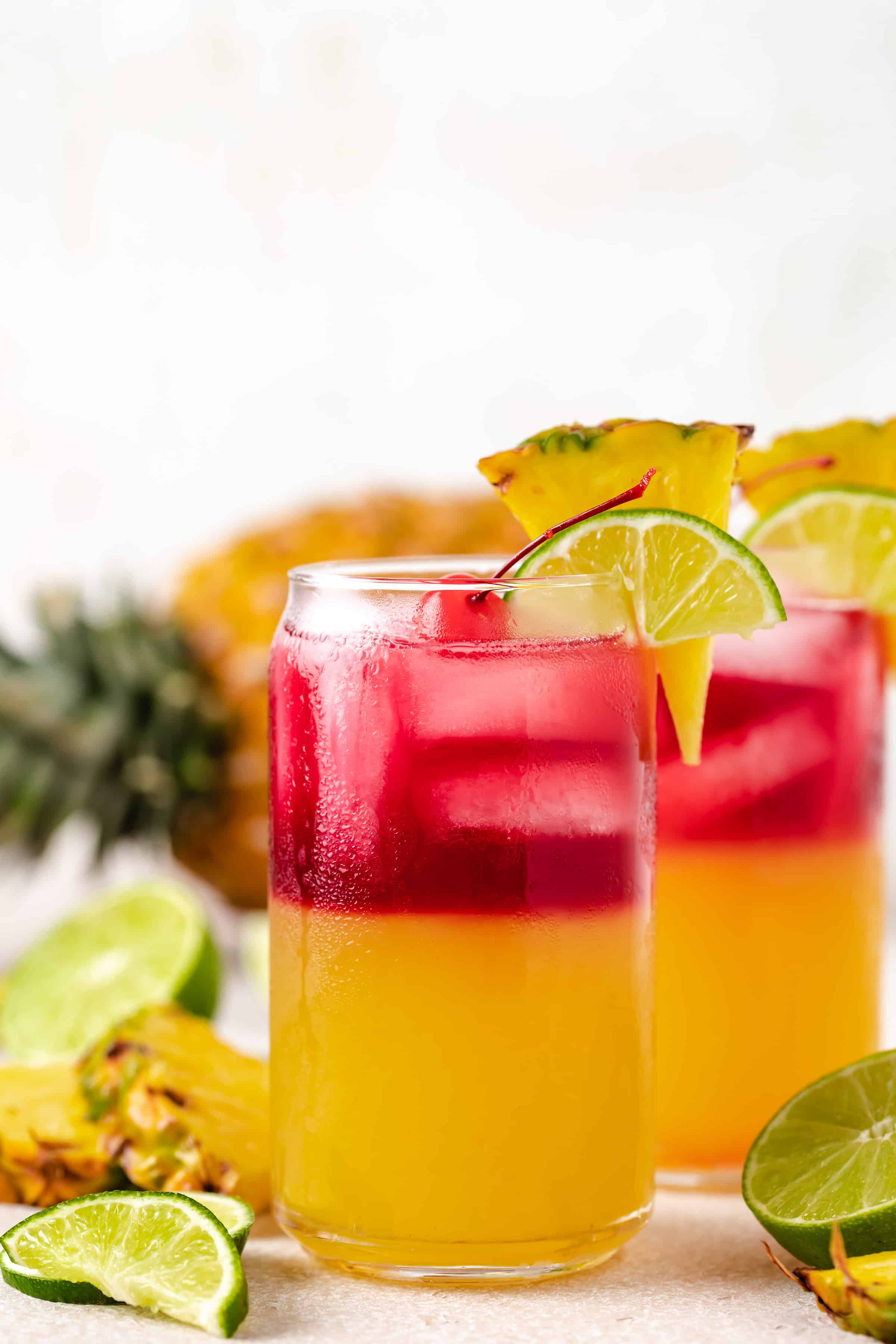 Malibu Bay Breeze Drink (Pineapple Cranberry Cocktail)