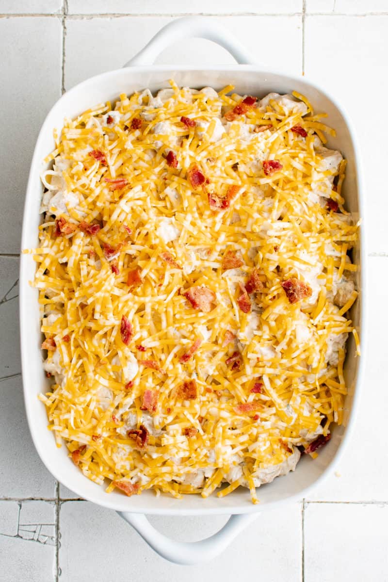 Easy Chicken Bacon Ranch Casserole Recipe with Cream Cheese