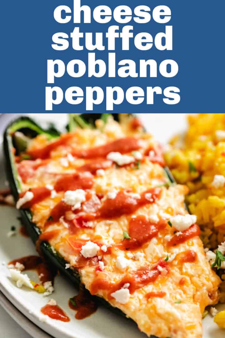 Cheese Stuffed Poblano Peppers (Chile Relleno Variation)