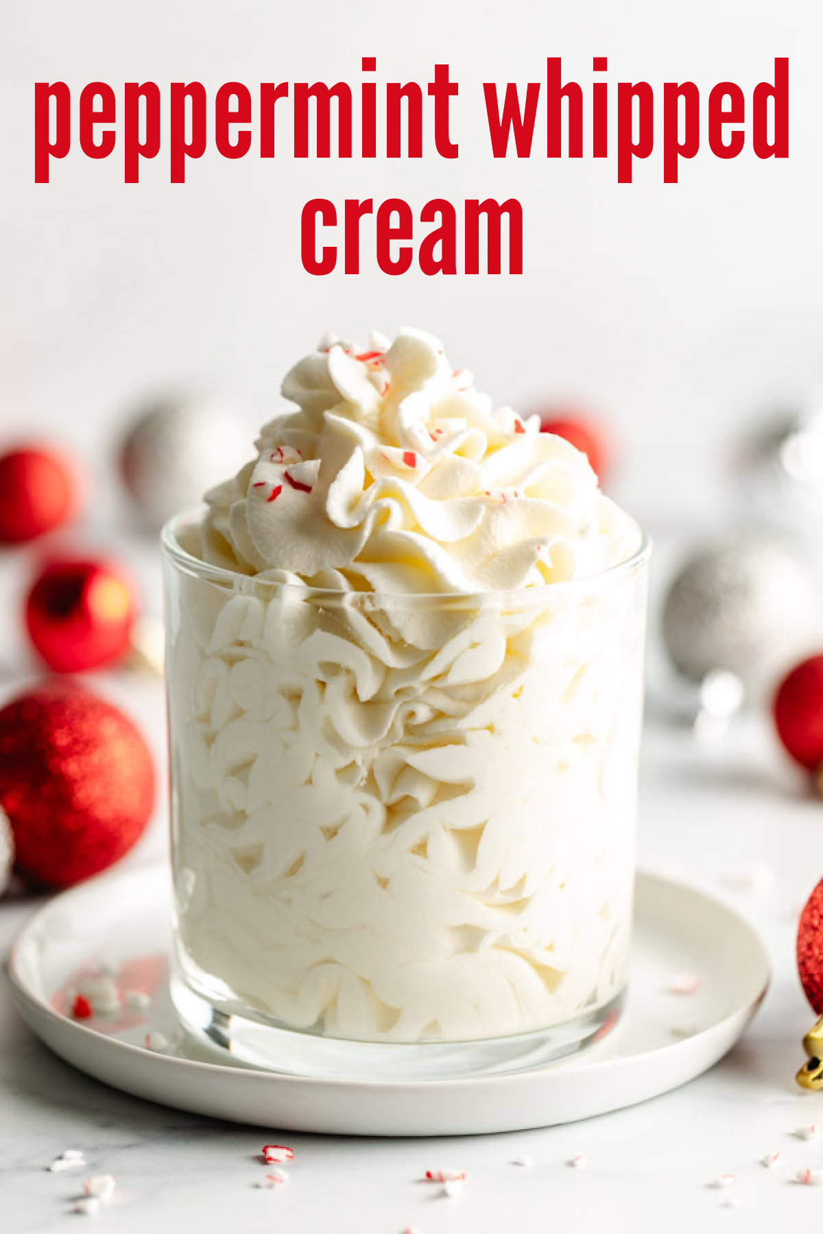 Easy Peppermint Whipped Cream Recipe