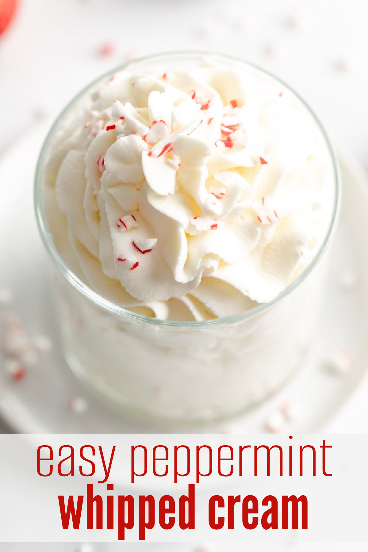 Easy Peppermint Whipped Cream Recipe