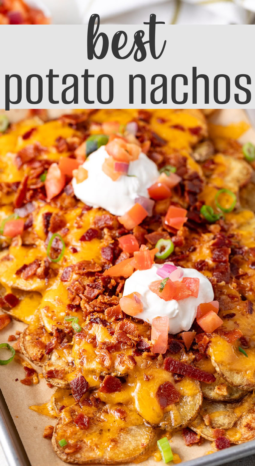Oven Baked Loaded Potato Nachos