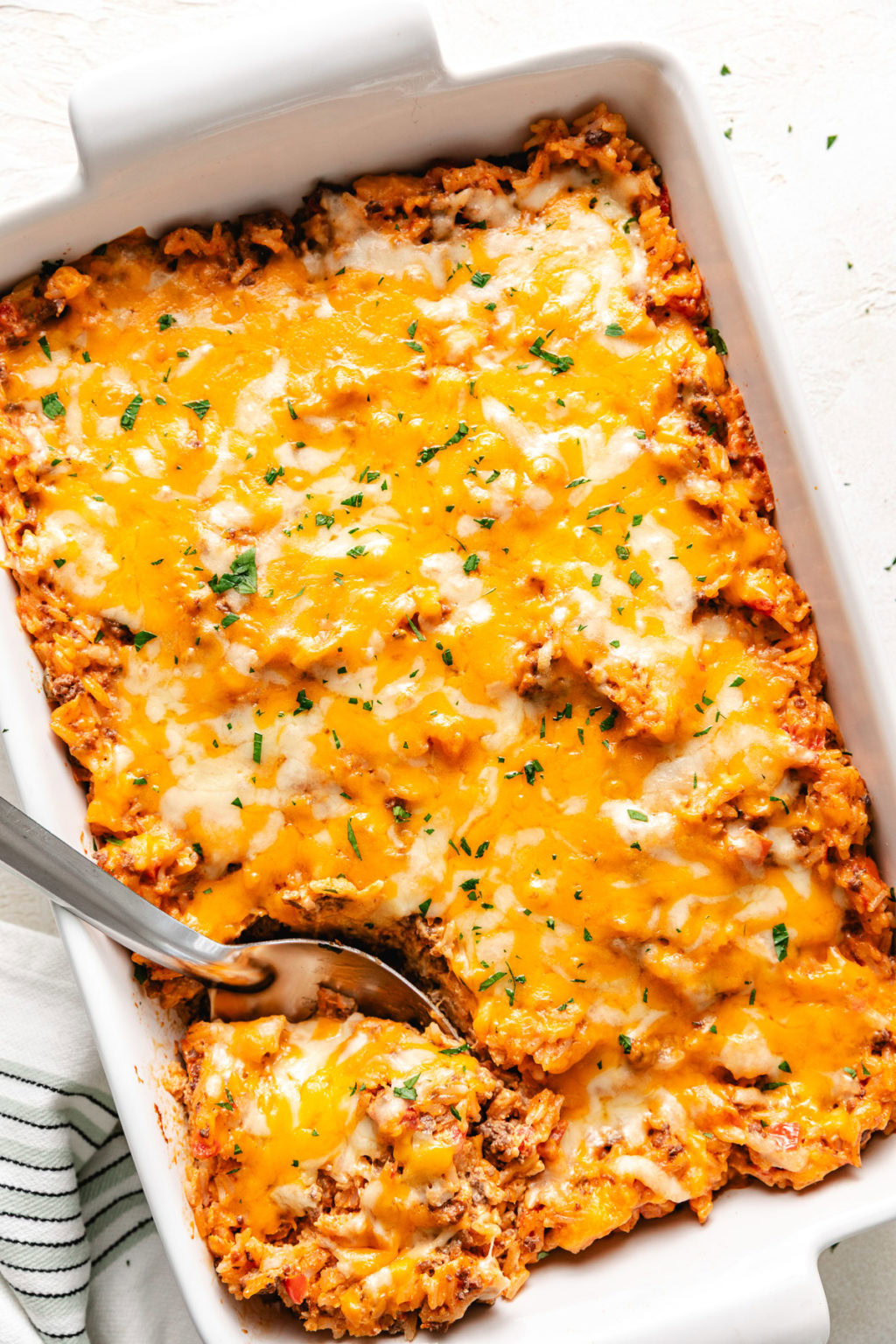 Cheesy Taco Rice Bake Recipe