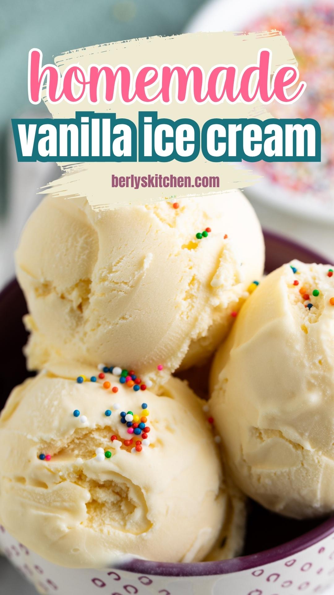 Homemade Vanilla Ice Cream